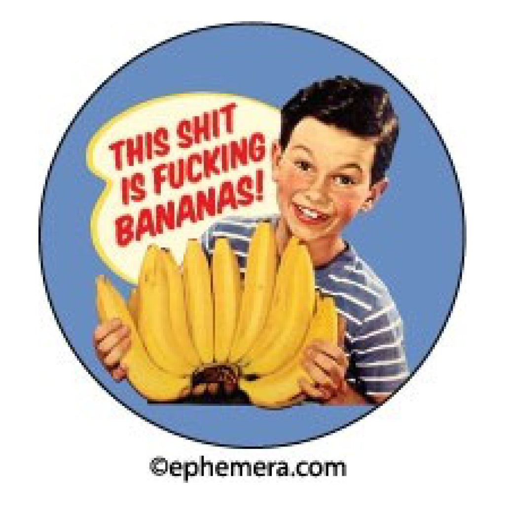 Bananas Round Magnet | Ephemera – Outer Layer