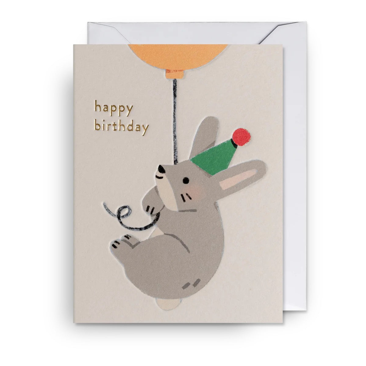 Bunny Mini Birthday Card Lagom Design Outer Layer