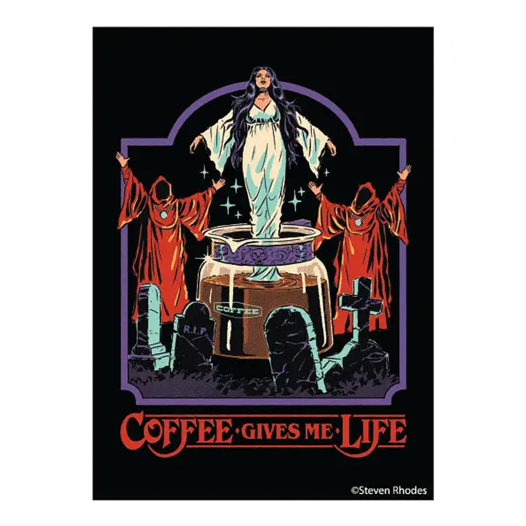 Coffee Gives Me Life Magnet | Ephemera – Outer Layer