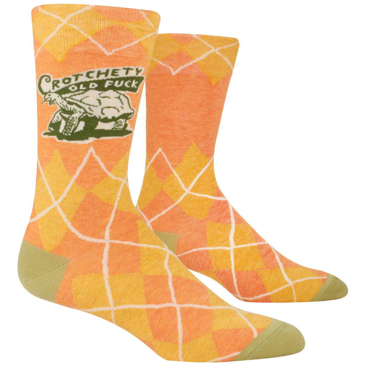 Crotchety Old Fuck Mens Socks Blue Q Outer Layer