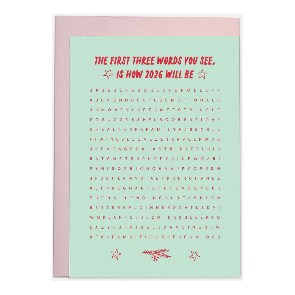 First Three Words 2026 Card | Kaart Blanche – Outer Layer