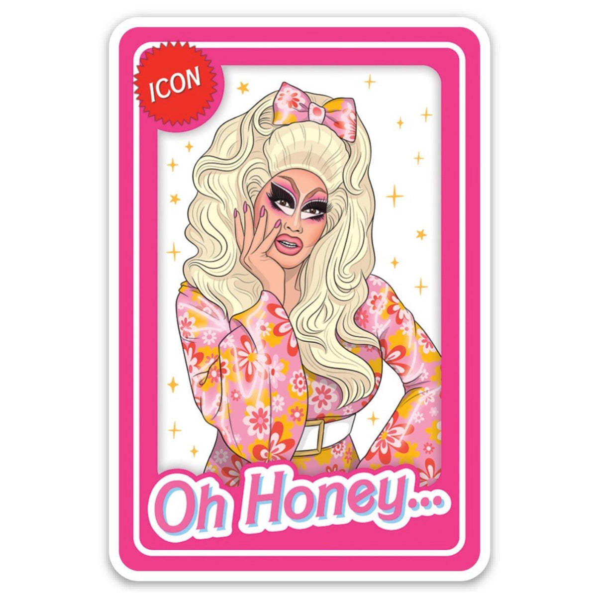 Trixie Oh Honey Die Cut Sticker The Found Outer Layer
