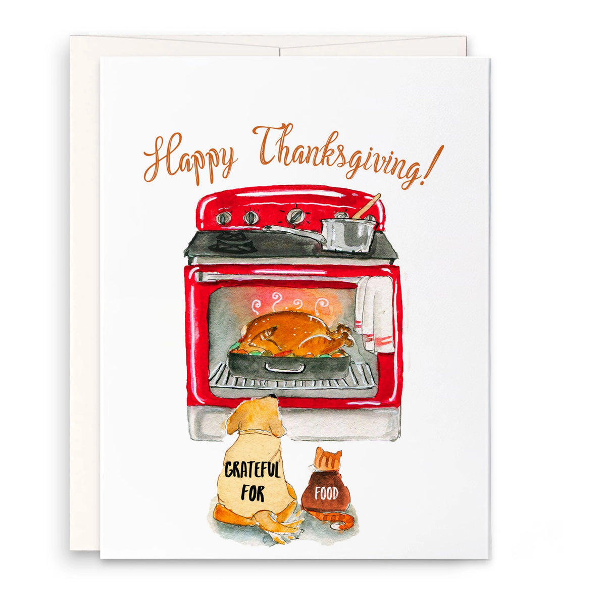 Turkey In The Oven Thanksgiving Card | Liyana Studio – Outer Layer