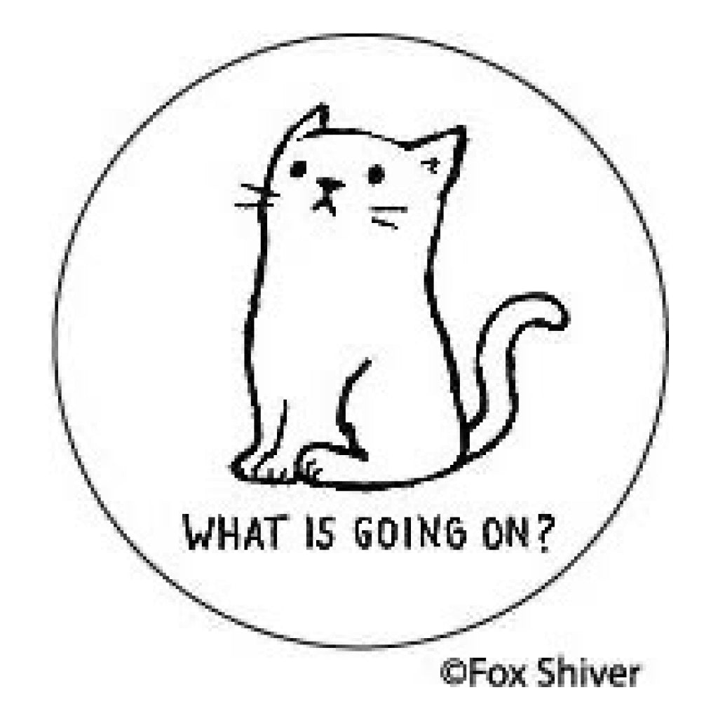 What Is Going On? Button | Ephemera – Outer Layer