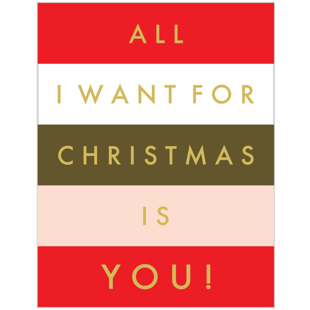 All I Want For Christmas Card by Think Of Me – Outer Layer