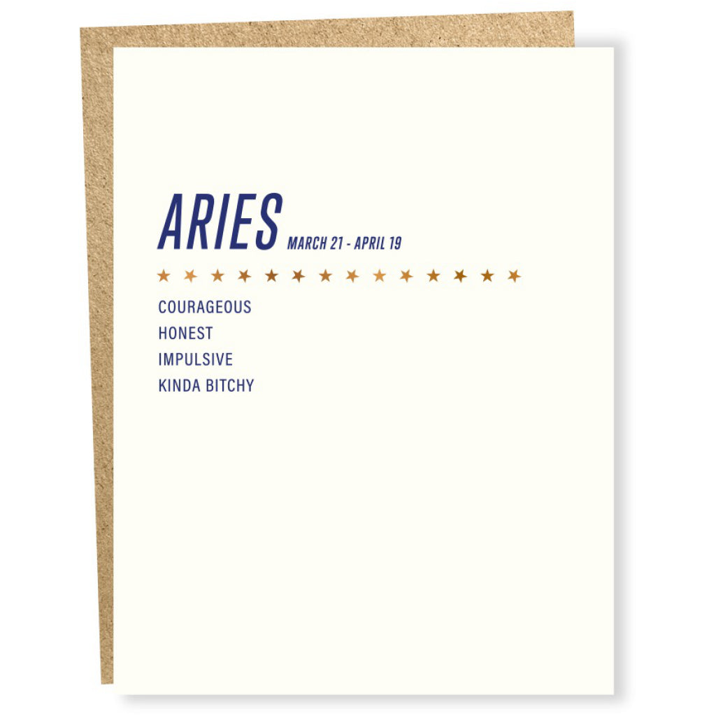 Aries Card by Sapling Press – Outer Layer