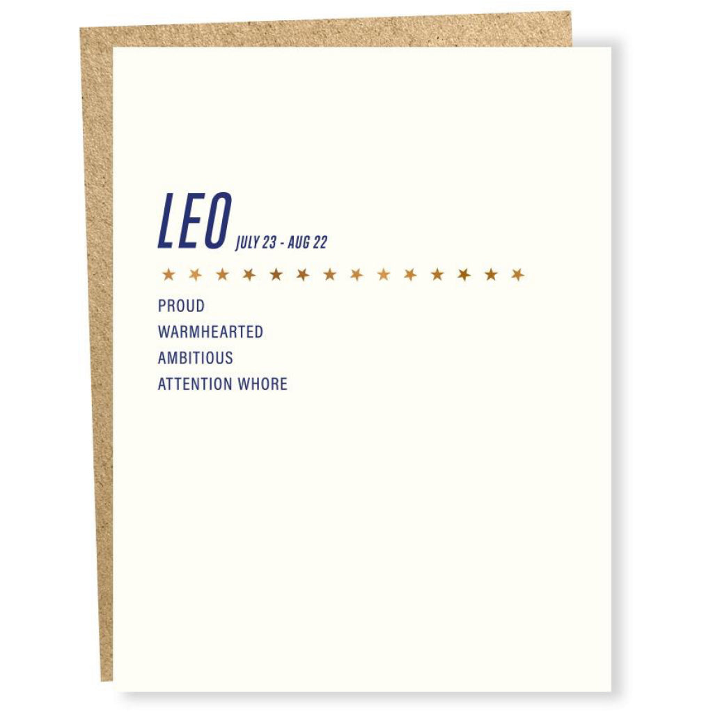 Leo Card by Sapling Press – Outer Layer