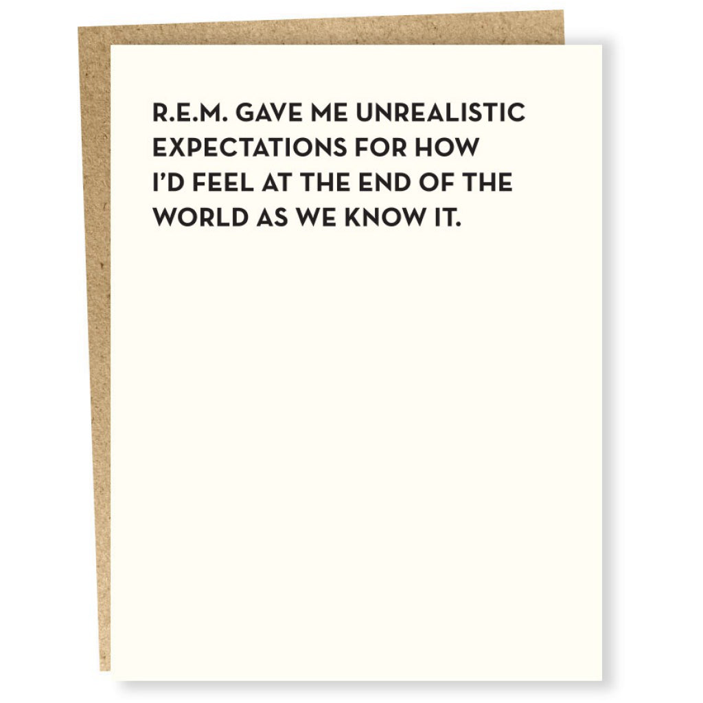 REM Card by Sapling Press – Outer Layer