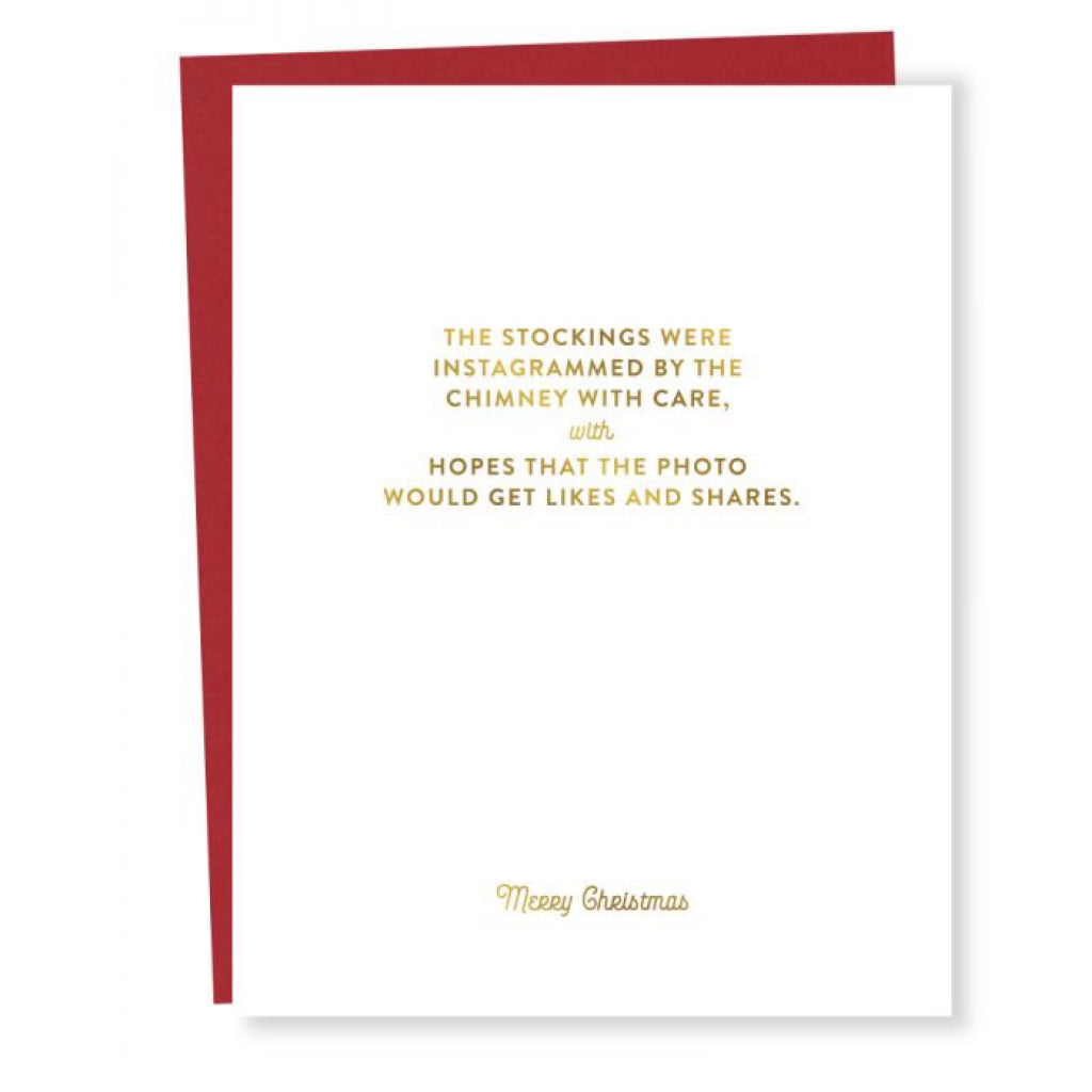 Stockings Instagrammed Card by Sapling Press – Outer Layer