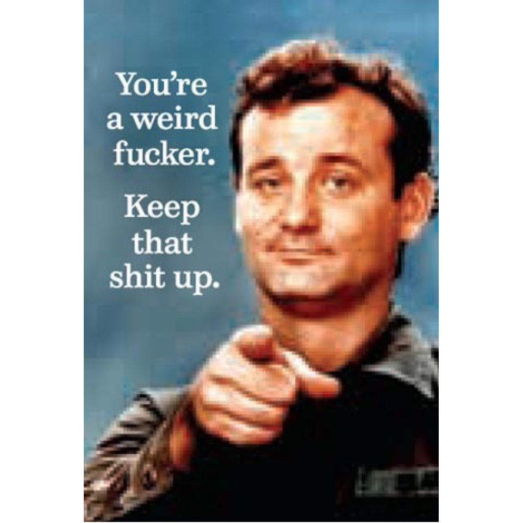 You're A Weird Fucker Bill Murray Magnet by Ephemera – Outer Layer