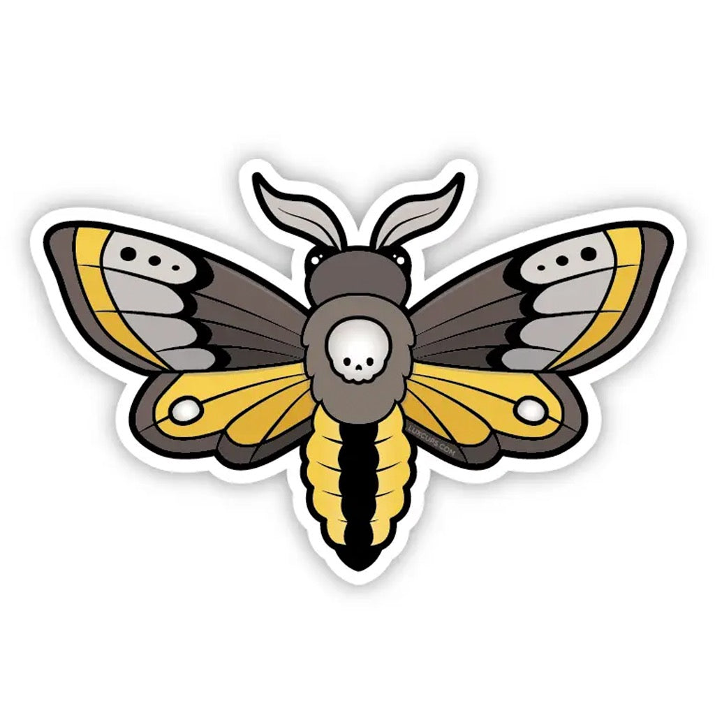 Deathhead Moth Sticker | LuxCups Creative – Outer Layer