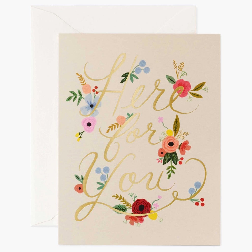Floral Here for You Card | Rifle Paper Co. – Outer Layer