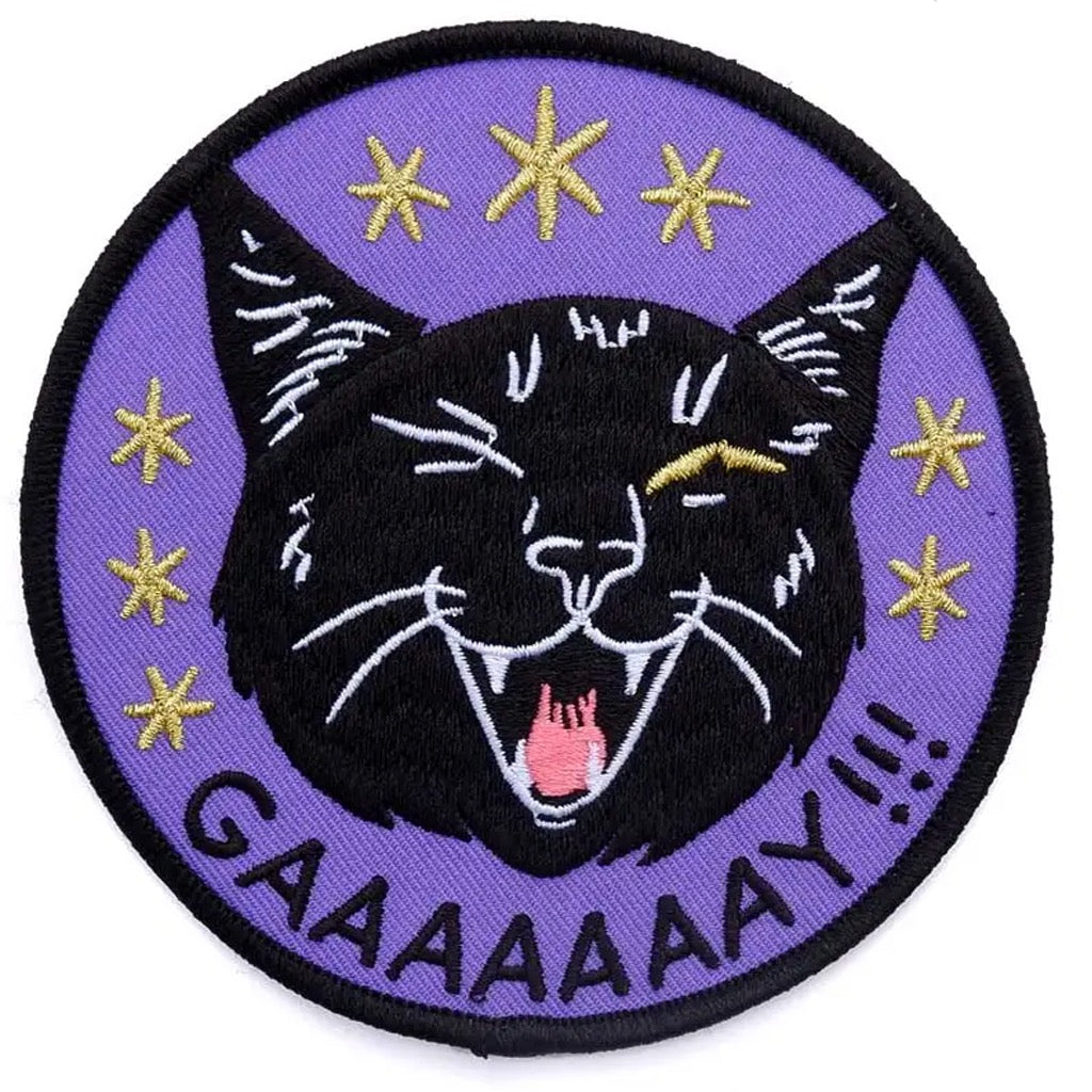 Gaaaaaay! (Cat) Embroidered Patch | Cat Coven – Outer Layer