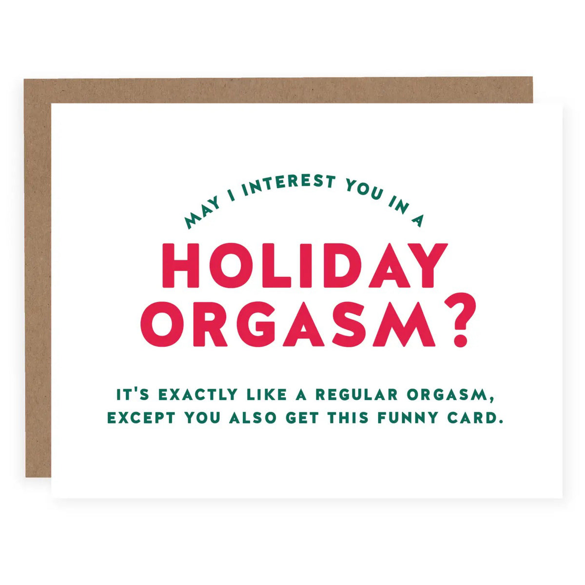 Holiday Orgasm Card Pretty By Her Outer Layer