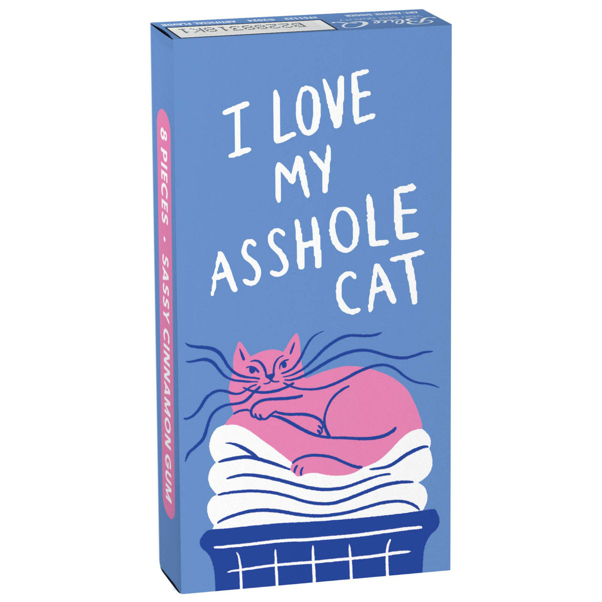 I Love My Asshole Cat Gum Blue Q Outer Layer