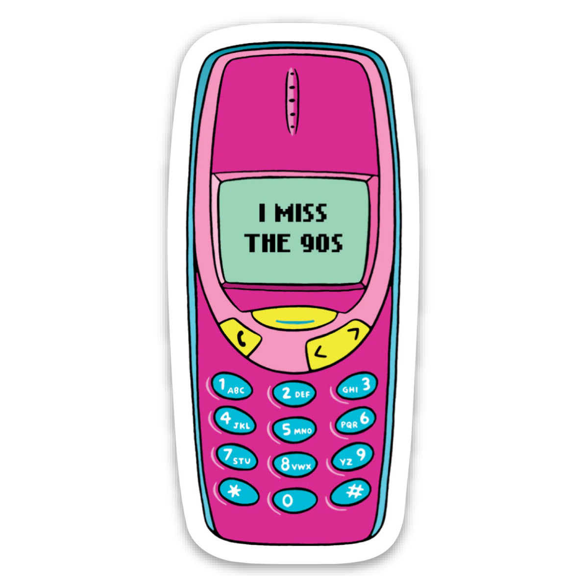 I Miss the 90's Die Cut Sticker | The Found – Outer Layer