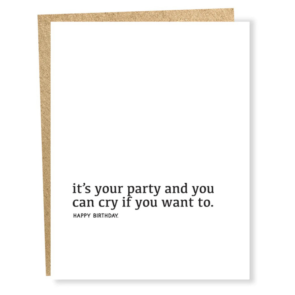 It's Your Party Card | Sapling Press – Outer Layer
