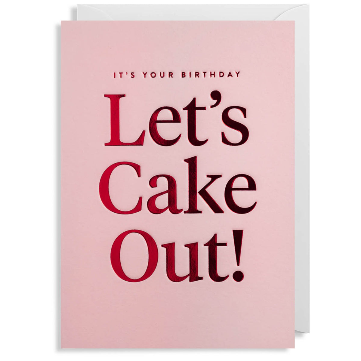 Lets Cake Out Birthday Card Lagom Design Outer Layer