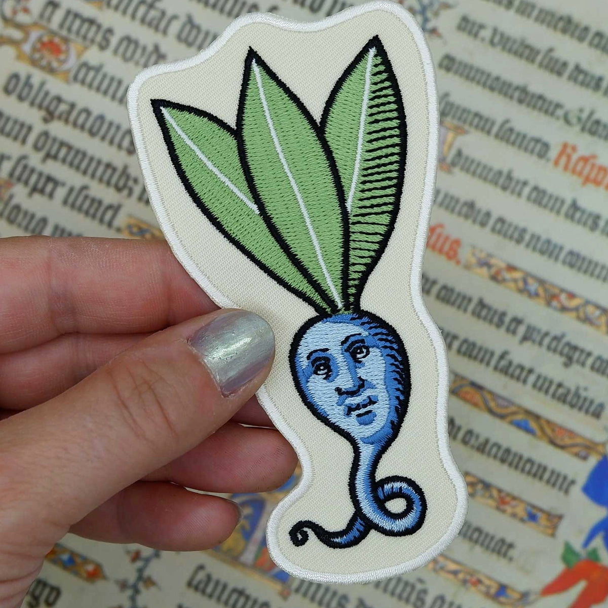 Medieval Turnip Embroidered Patch | Cat Coven – Outer Layer