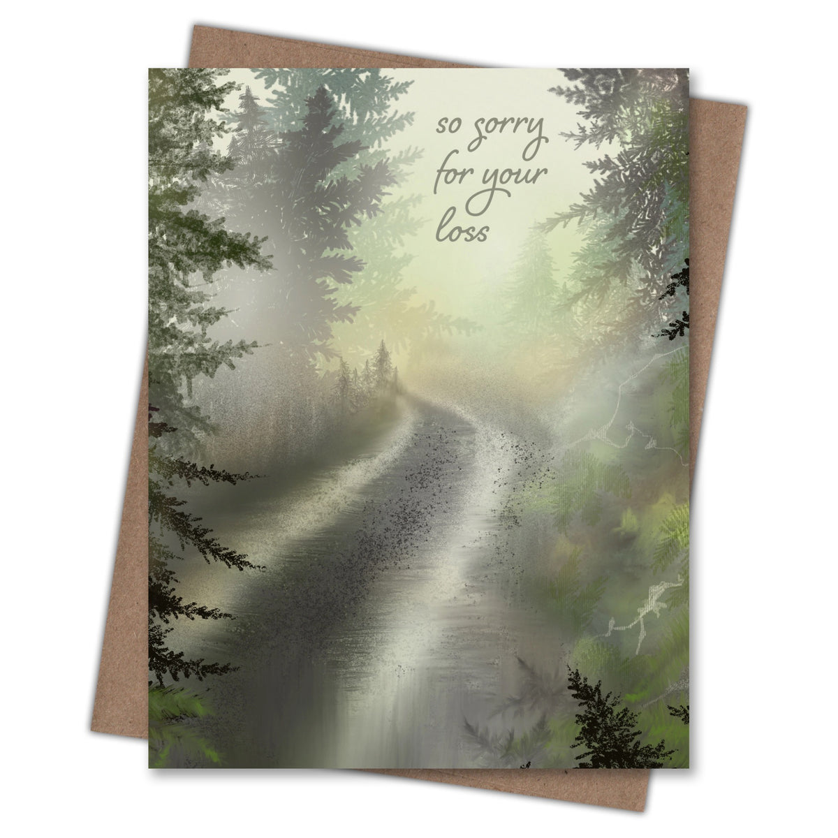 Misty Forest Sympathy Card | Waterknot – Outer Layer