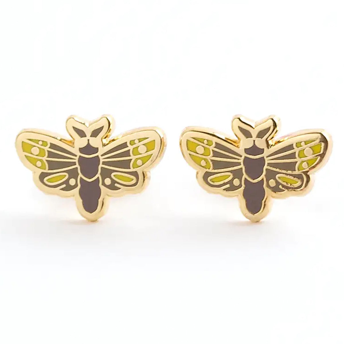 Moth Enamel Earrings | LuxCups Creative – Outer Layer