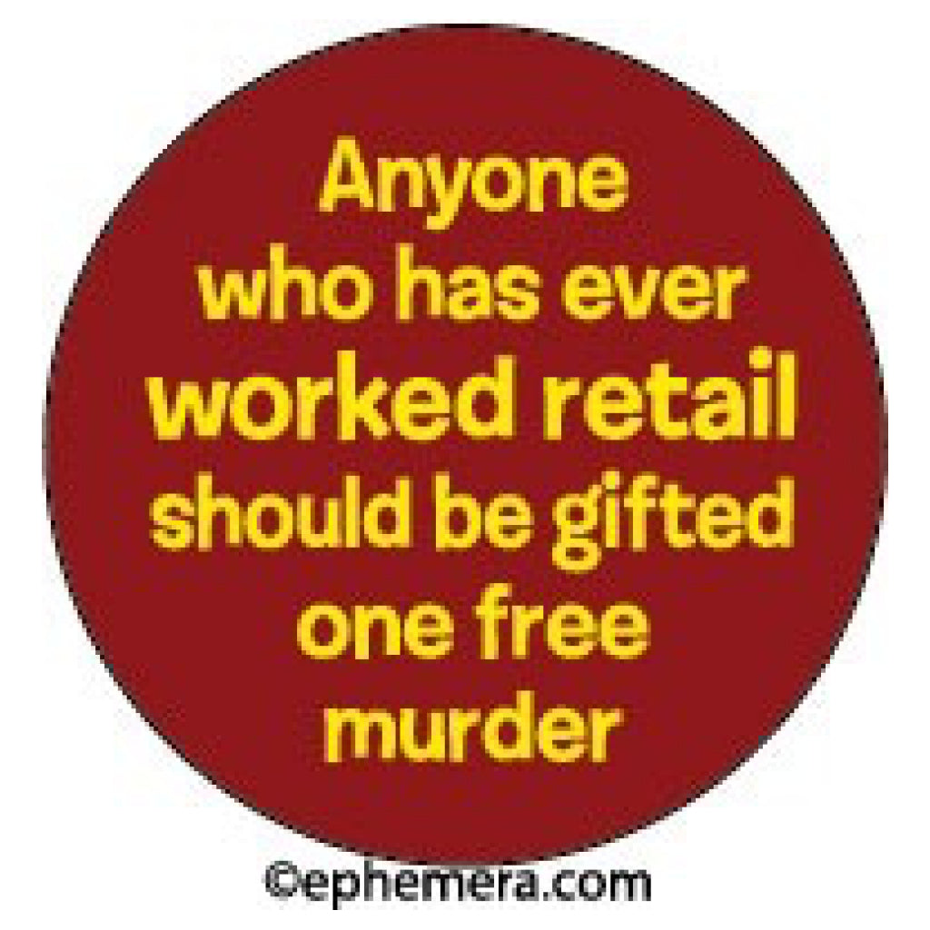 One Free Murder Round Magnet | Ephemera – Outer Layer