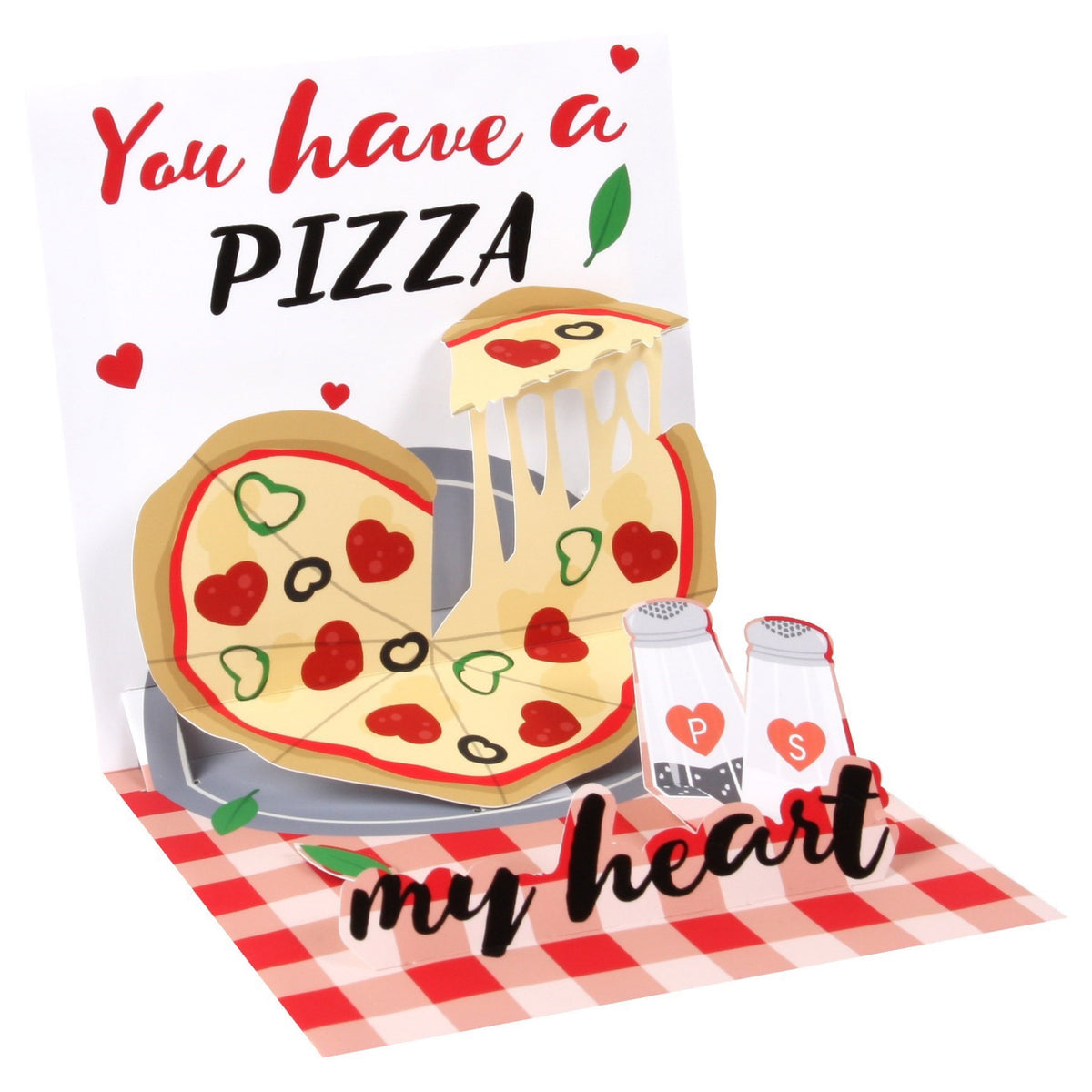 Pizza My Heart Valentine Pop-Up Card | Up With Paper – Outer Layer