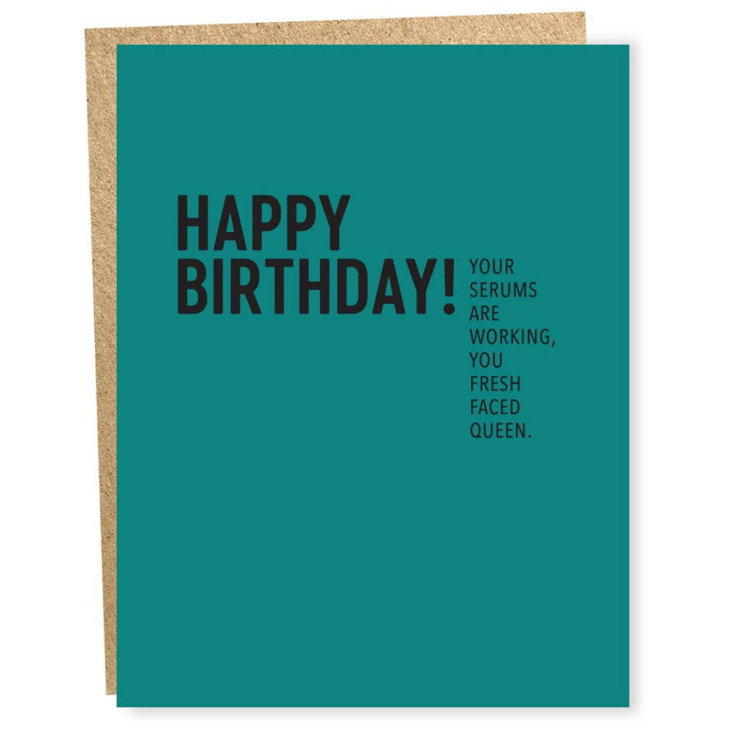 Serums Birthday Card | Sapling Press – Outer Layer
