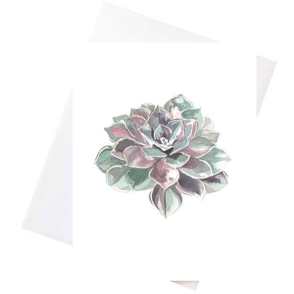 Succulent Watercolour Card by Niki Kingsmill – Outer Layer