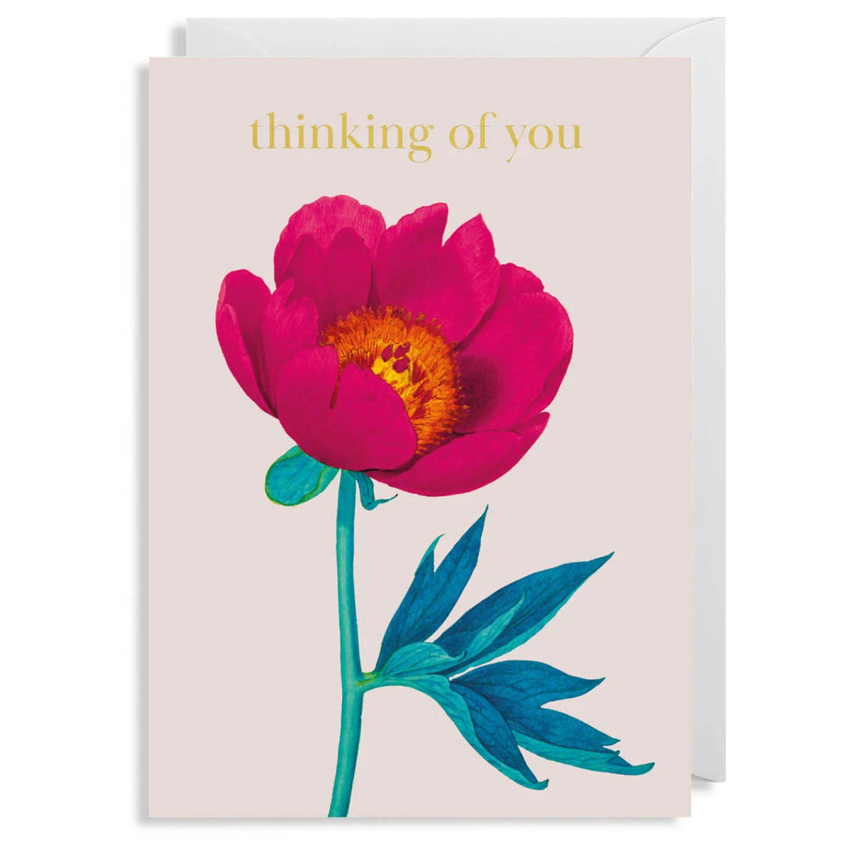 Thinking Of You Pink Flower Card | Lagom Design – Outer Layer