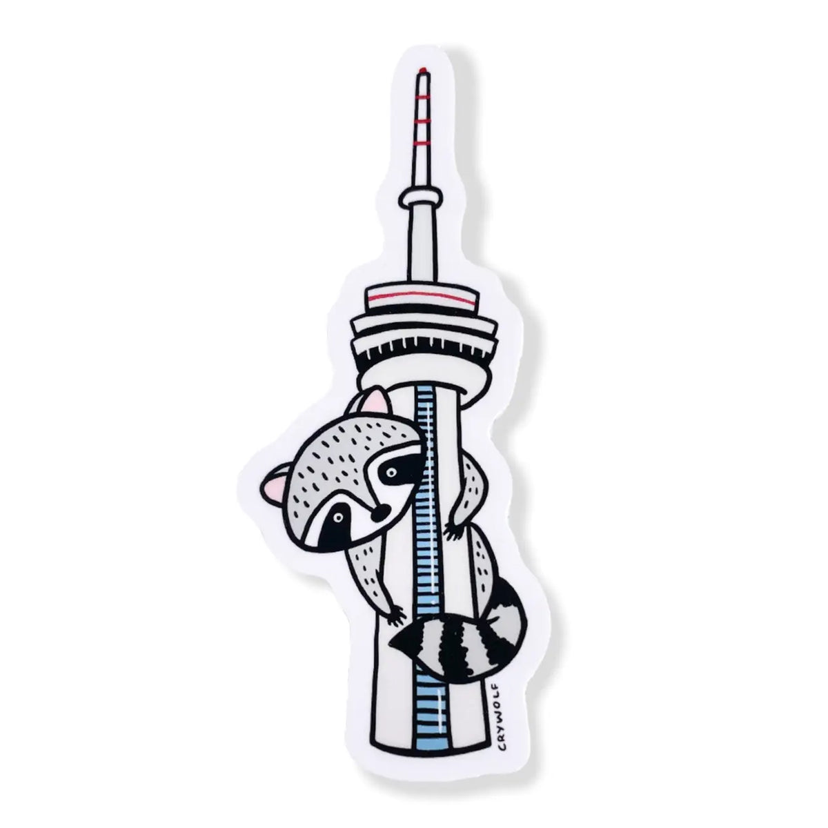 Toronto Raccoon CN Tower Sticker | Crywolf – Outer Layer