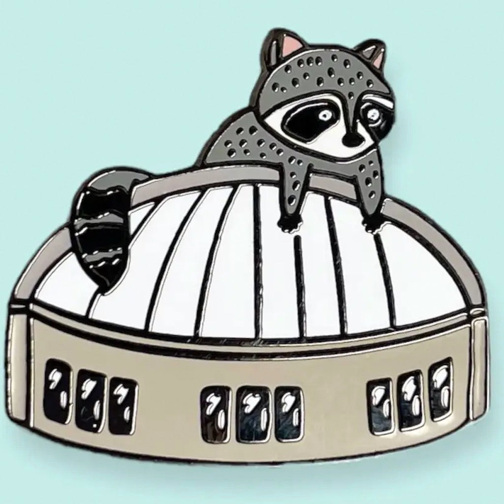 Toronto Raccoon SkyDome Enamel Pin | Crywolf – Outer Layer