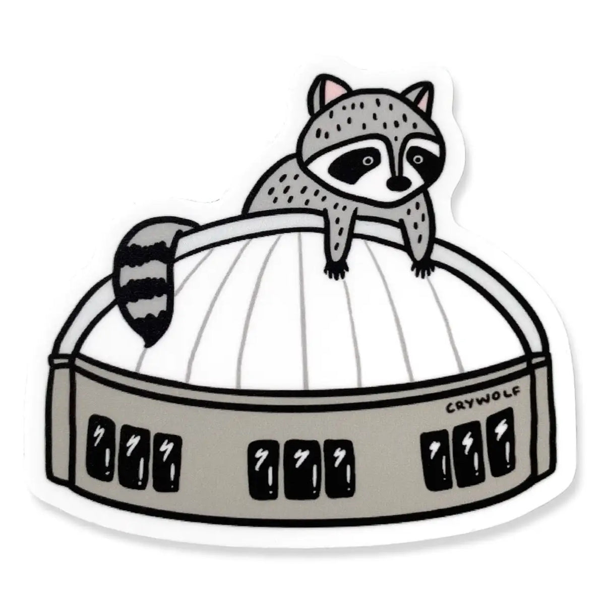 Toronto Raccoon SkyDome Sticker | Crywolf – Outer Layer