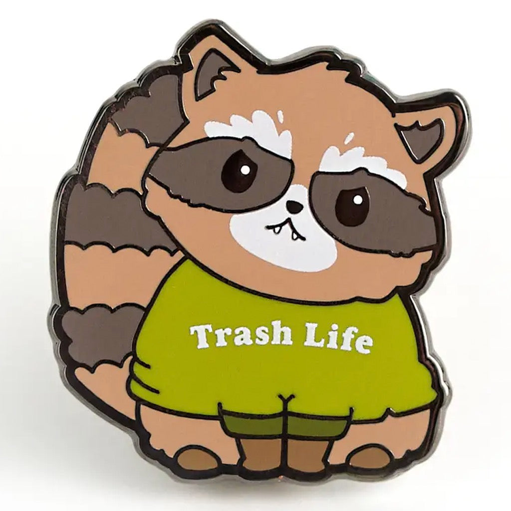 Trash Life Raccoon Pin | LuxCups Creative – Outer Layer