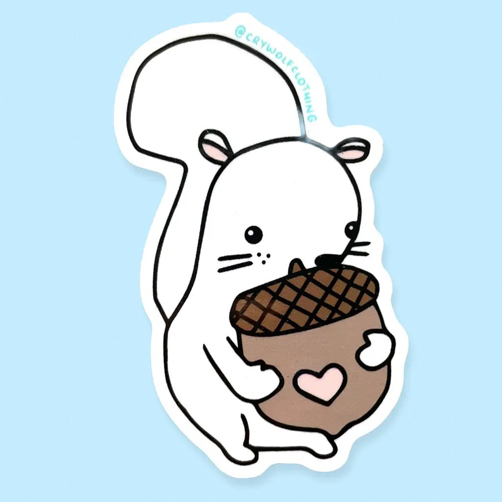White Squirrel Sticker | Crywolf – Outer Layer
