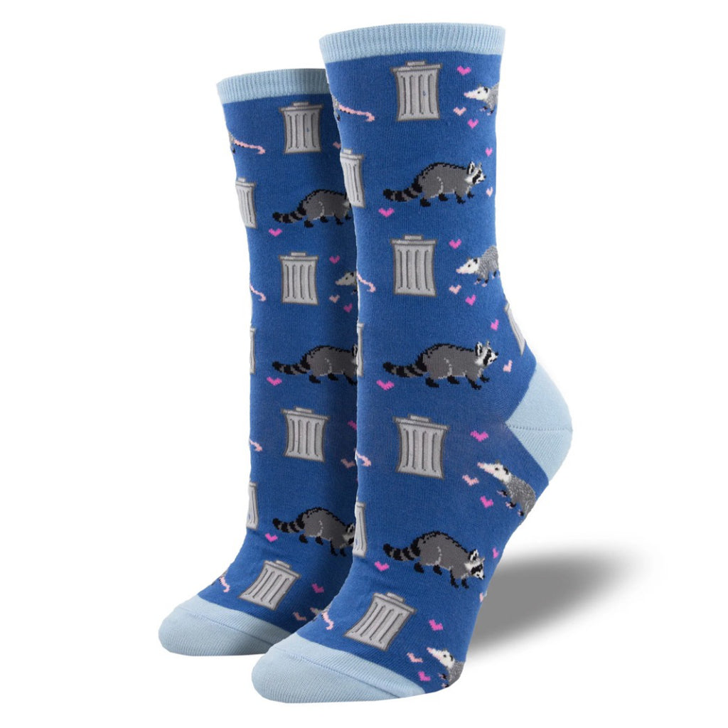 Women's Trashy Love Socks Blue | SockSmith – Outer Layer