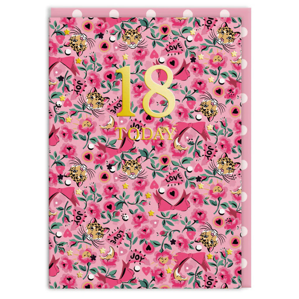 18 Today Floral Birthday Card | Ohh Deer – Outer Layer