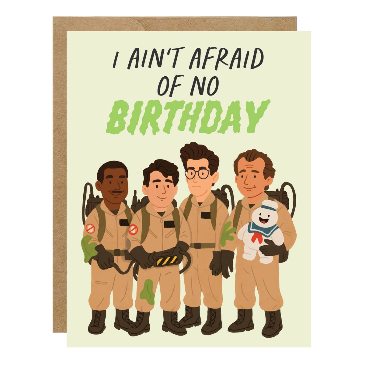 Ain't Afraid Of No Birthdays Ghostbusters Card | Simple Whimsy – Outer ...