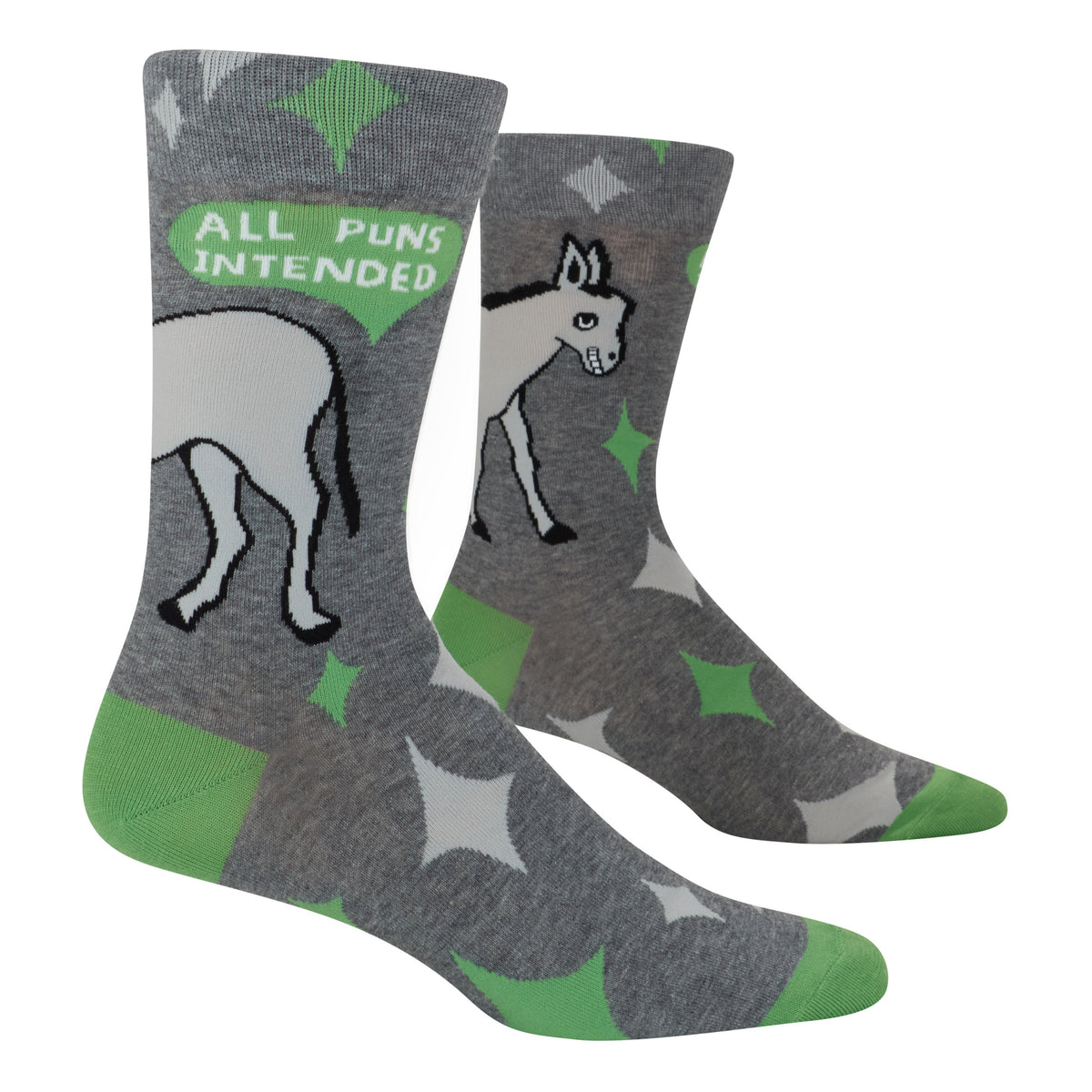All Puns Intended Men's Socks | Blue Q – Outer Layer