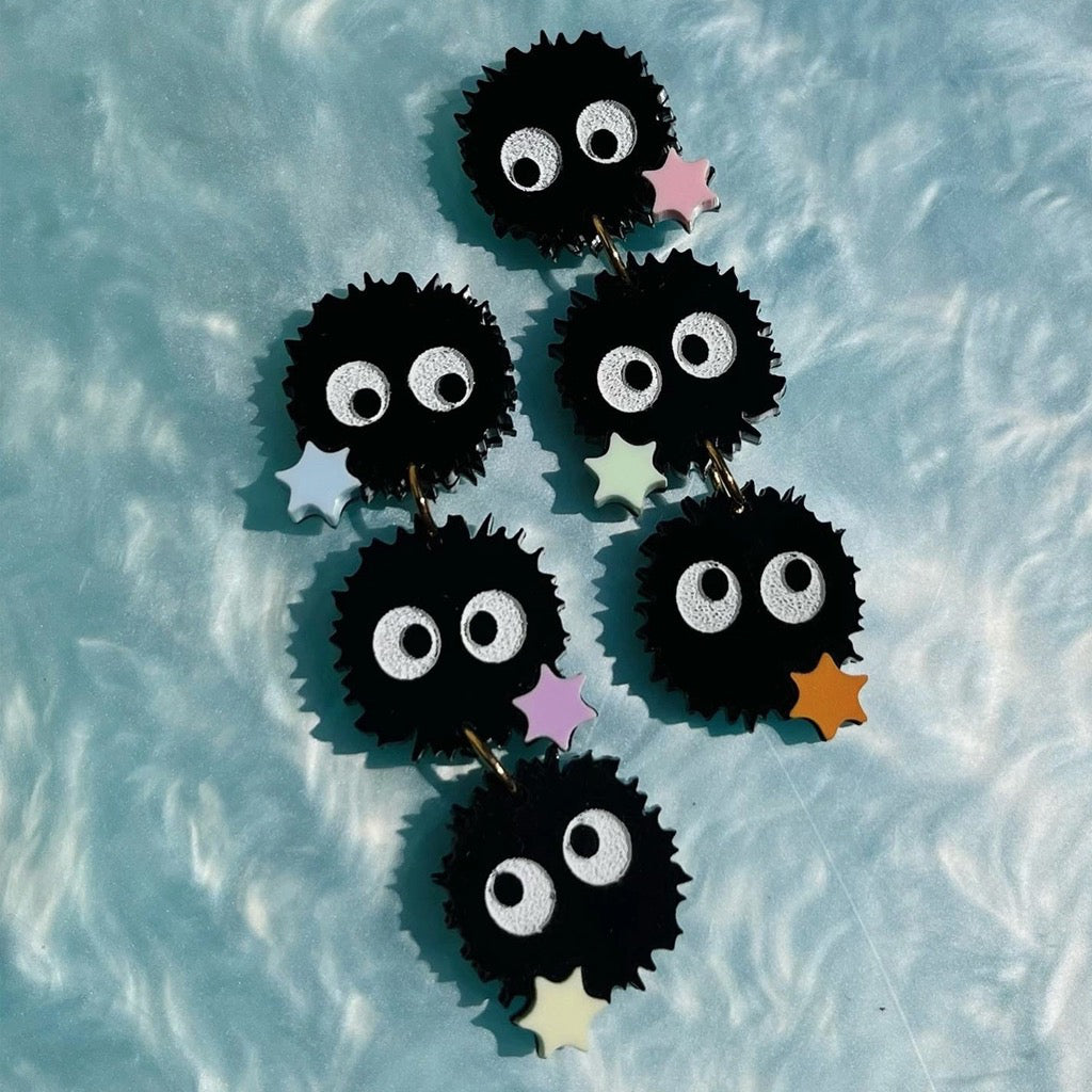 Anime Soot Sprite Ghibli Earrings | Studio Nena – Outer Layer