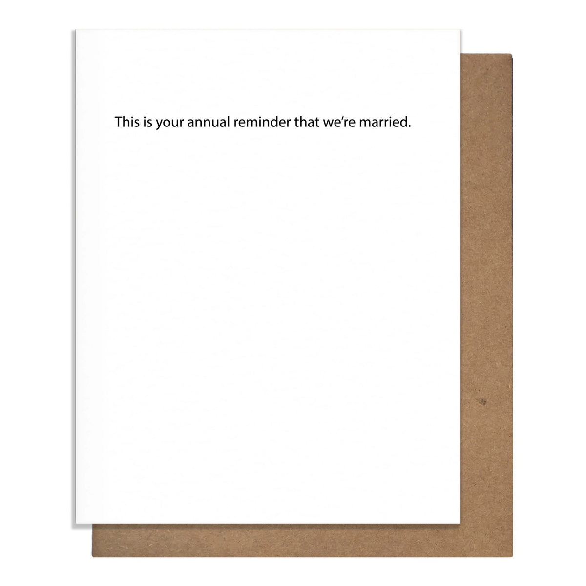 Annual Reminder Anniversary Card | Pretty Alright Goods – Outer Layer