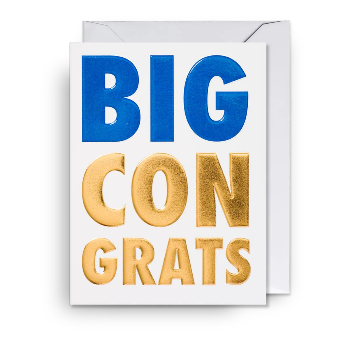 Big Congrats Embossed Mini Card | Lagom Design – Outer Layer