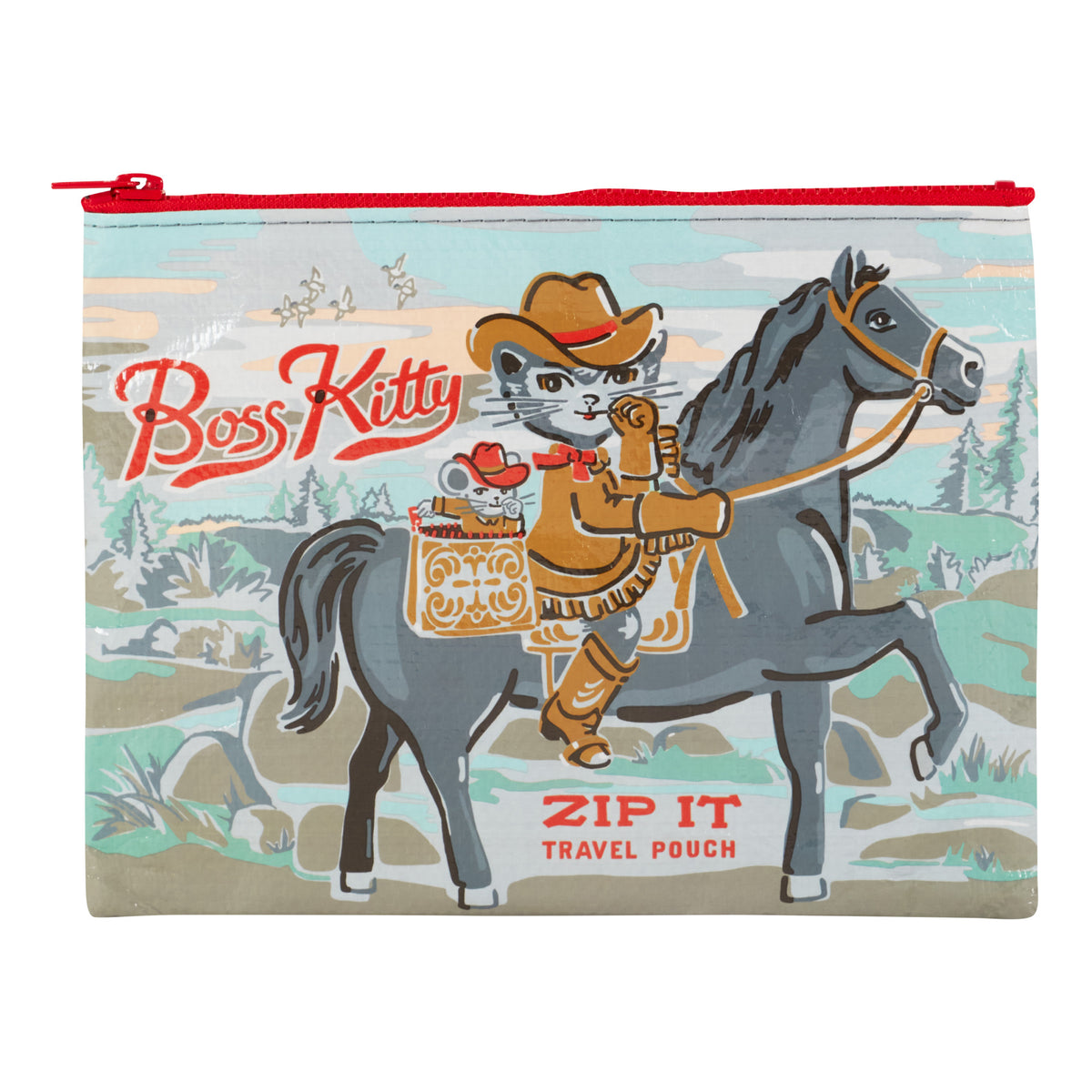 Boss Kitty Zipper Pouch | Blue Q – Outer Layer