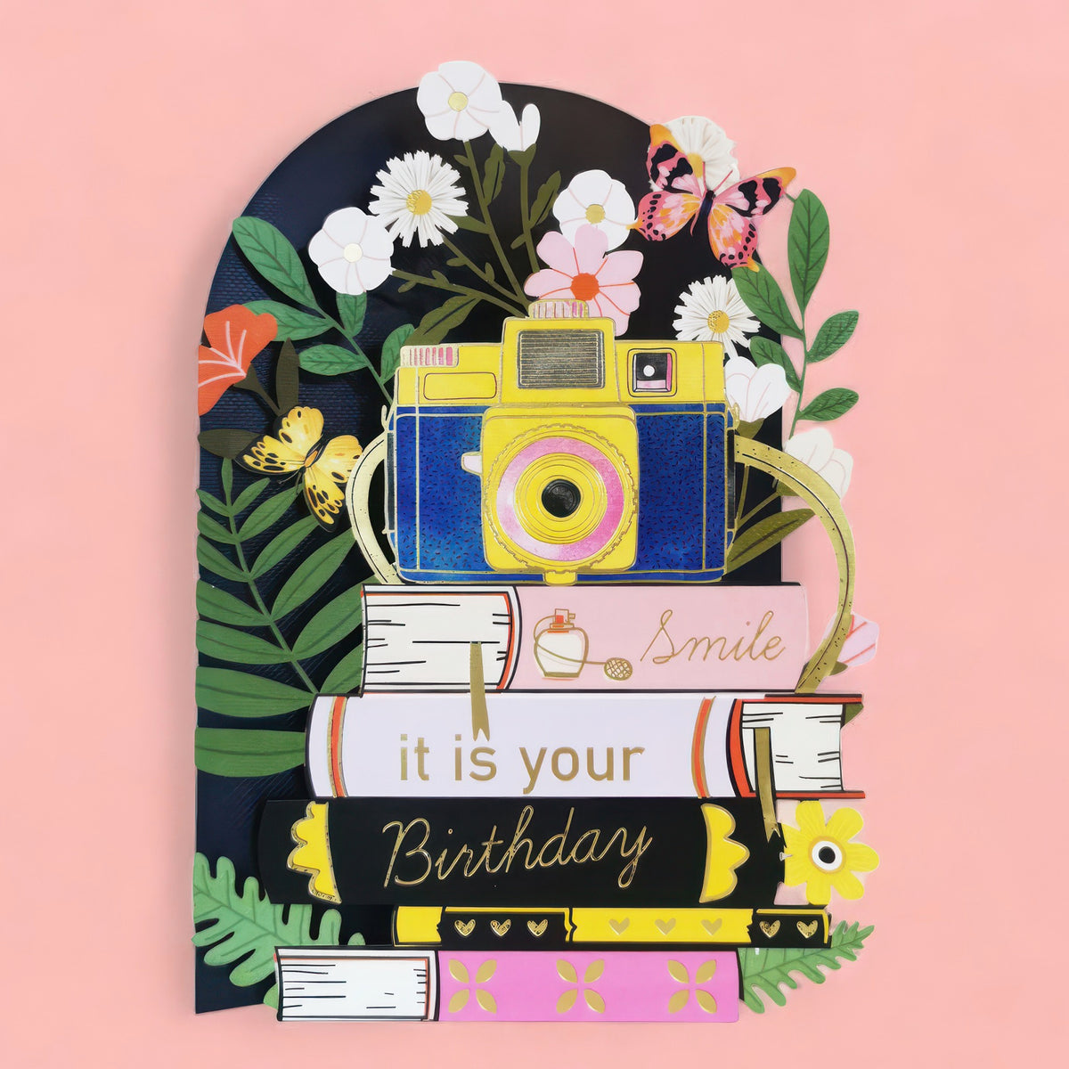 Camera Laser Cut Birthday Card | Alljoy Design – Outer Layer