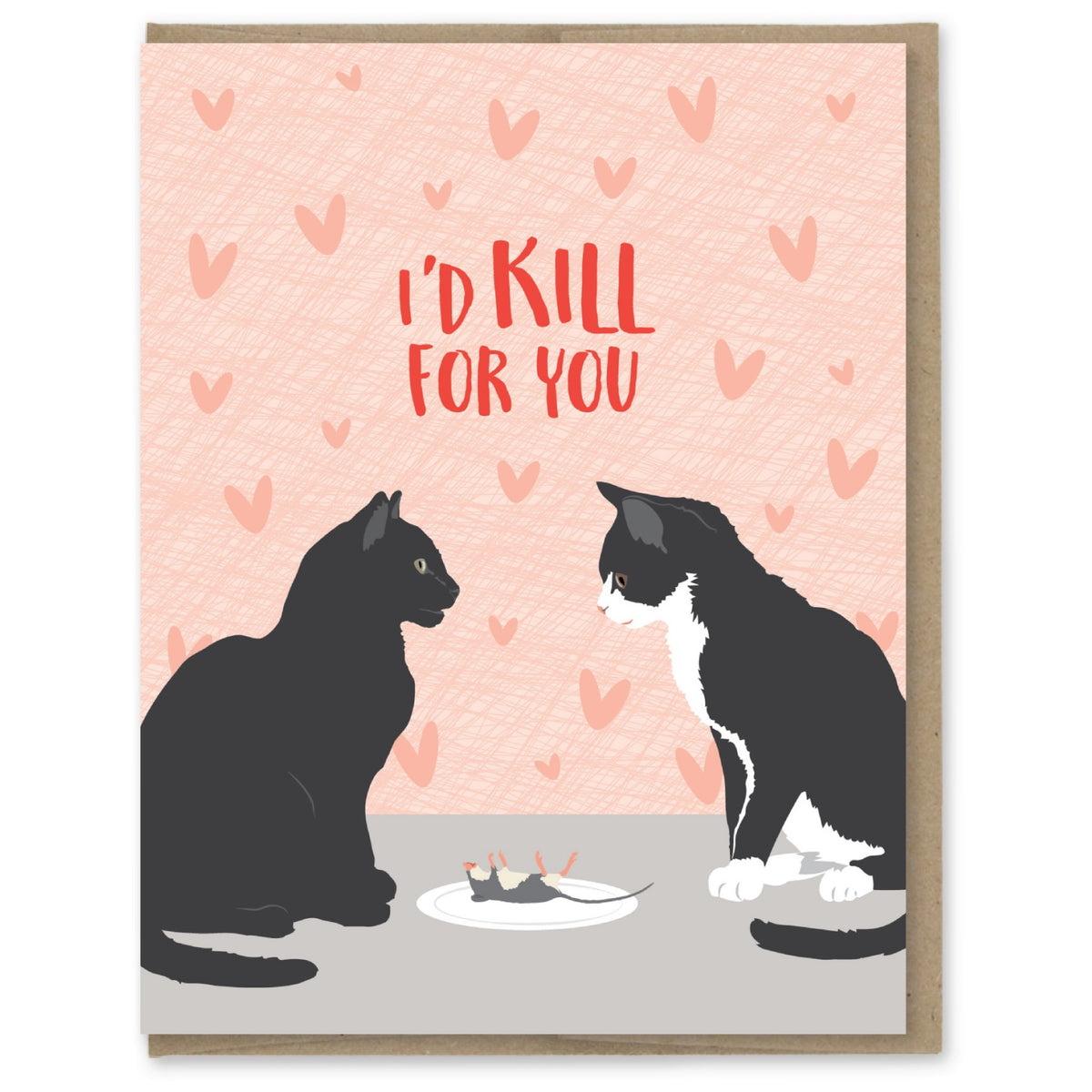 Cats Kill For You Card | Modern Printed Matter – Outer Layer