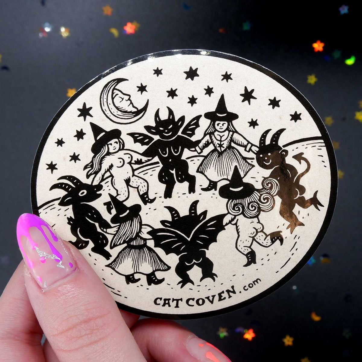 Circle of Friends Vinyl Sticker | Cat Coven – Outer Layer