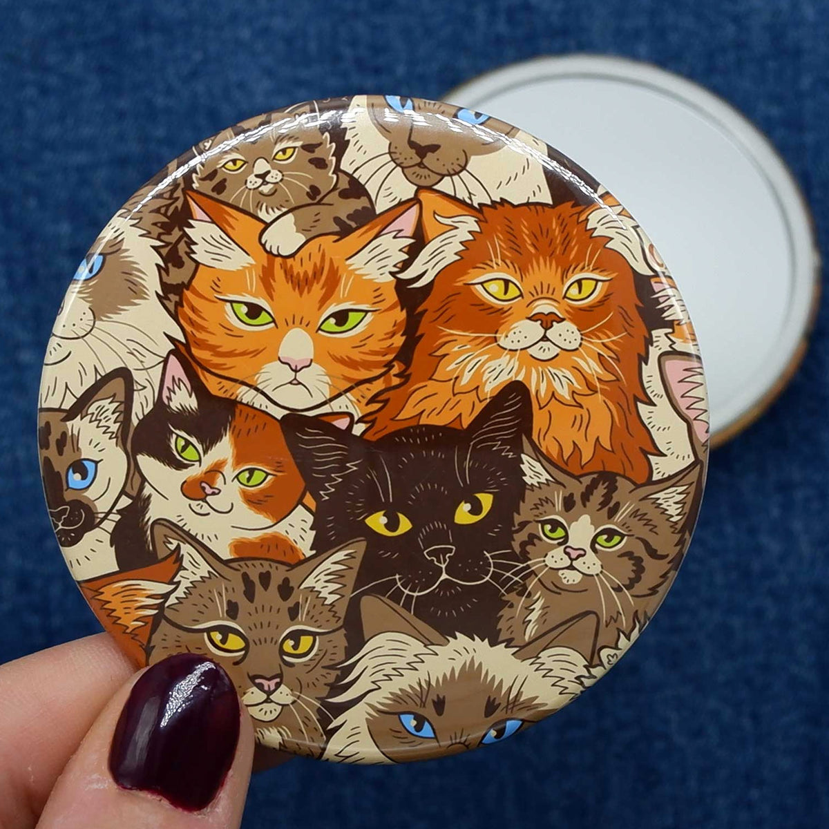 Clutter of Cats Pocket Mirror | Cat Coven – Outer Layer