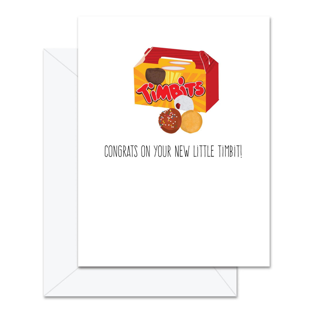 Congrats On Your Little Timbit Card | Jaybee Design – Outer Layer