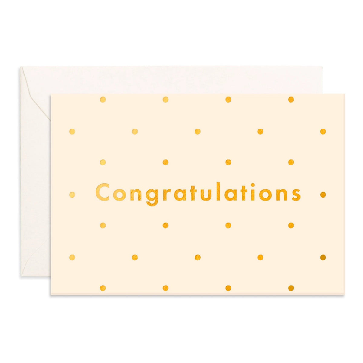 Congratulations Dots Mini Greeting Card | Fox & Fallow – Outer Layer
