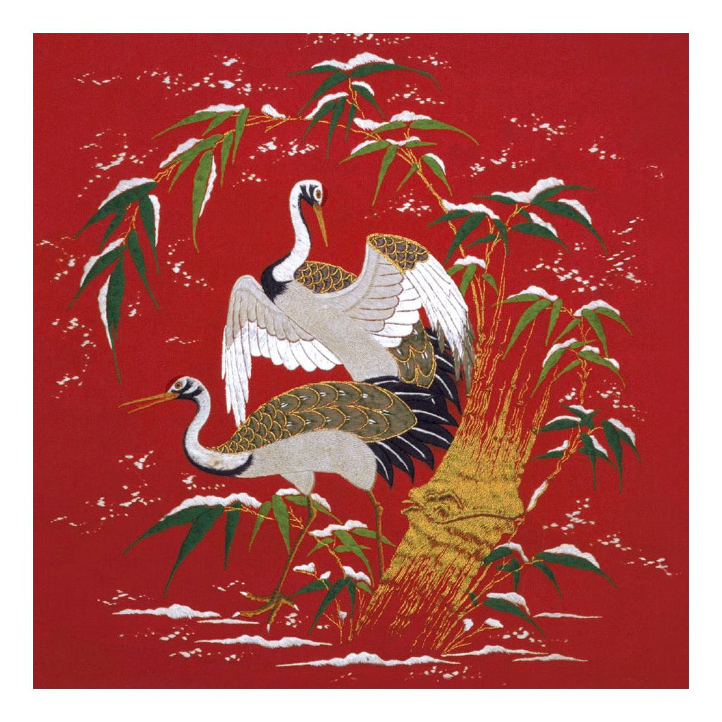 Cranes In The Snow Pack Of Christmas Cards | Museums & Galleries ...